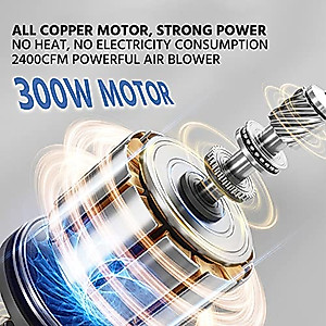 Benifiture 2400CFM Air Mover with Timing Function, 3-Speed 1/2HP Portable Floor Blower Carpet Dryer, 48db Low Noise, with 16ft Cord, for Water Damage Restoration, Temperature Cooling & Air Circulation