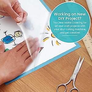 Con-Tact Brand Creative Clear Covering, Versatile and Self-Adhesive Shelf Liner, Ideal Privacy Film, Protective Clear Vinyl, 18'' x 16', Matte