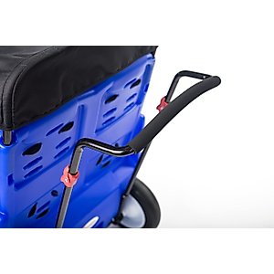 Gaggle by Foundations 4 Seat Buggy Stroller | 4-Seat Quad Stroller with 5-Point Harness for Added Safety | Multi-Child Stroller with Soft Stop Brake | Fits Through Standard Doorways | Blue