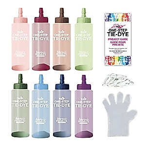 Tulip One-Step Tie-Dye Kit, Desert Colors, Easy Craft Activity, Permanent Fabric Designs, 8-Color