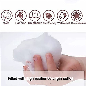 AvgnLxqe Swing Replacement Cushions 2-3 Seater Patio Swing Cushion with Backrest Waterproof Bench Cushion Loveseat Thick Garden Seat Cushion for Outdoor Patio Backyard Furniture (White 39.3x39.3in)