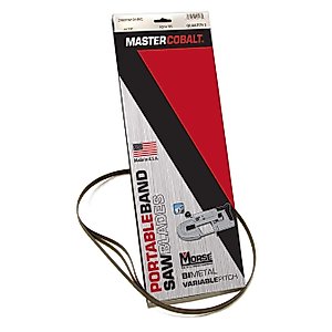 Morse Master Cobalt Bi-Metal Portable Band Saw Blade 44 7/8 x 1/2 x .020 14/18 TPI 3/Box (001182 / ZWEP441418MC)