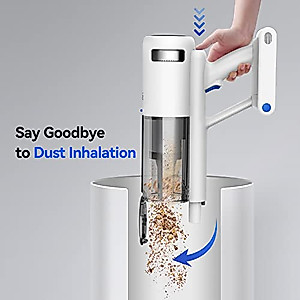 INSE Cordless Vacuum Cleaner, 30Kpa 450W Lightweight Stick Vacuum with LED Display, Rechargeable Cordless Stick Vacuum with 2500mAh Battery Up to 60Min Runtime for Hard Floor Carpet Pet Hair Home-V120