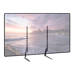 ProMounts Universal Fixed Tabletop TV Stand, Heavy Duty Adjustable Bracket for 13-72 Inch LED LCD OLED Plasma Flat and Curved TV Screens Holds Up to 110 lbs, Max VESA 800x400