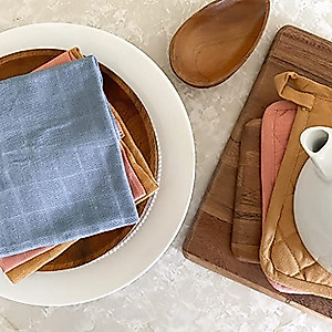 Full Circle Kind Collection 100% Organic Cotton Plant-Dyed Dish Cloths, Set of 3, Indigo
