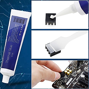 GENNEL G109 75Grams Thermal Glue, Thermal Conductive Plaster, Silicone Viscous Adhesive Compound for LED GPU Chipset Printer MOSFET Heatsink Cooling Sealing