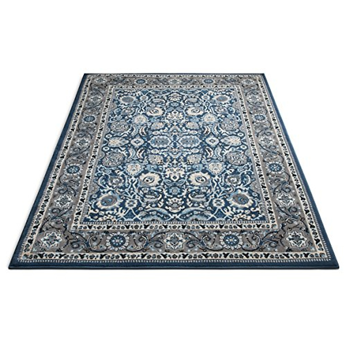 Well Woven Darya Blue Modern Sarouk 5x7 (5'3" x 7'3") Area Rug Updated Traditional Persian Carpet