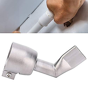 Welding Gun Nozzle, 2Pcs 120 Degree Hot Air Gun Welding Nozzle Stainless Steel Flat Nozzle Weld Torch Accessories for PVC PP