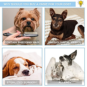 Parderry Dog Onesie After Surgery Recovery Suit for Small Miedium Large Female Male Neuter Dogs Pet Surgical Anxiety Body Suits Claming Pajamas