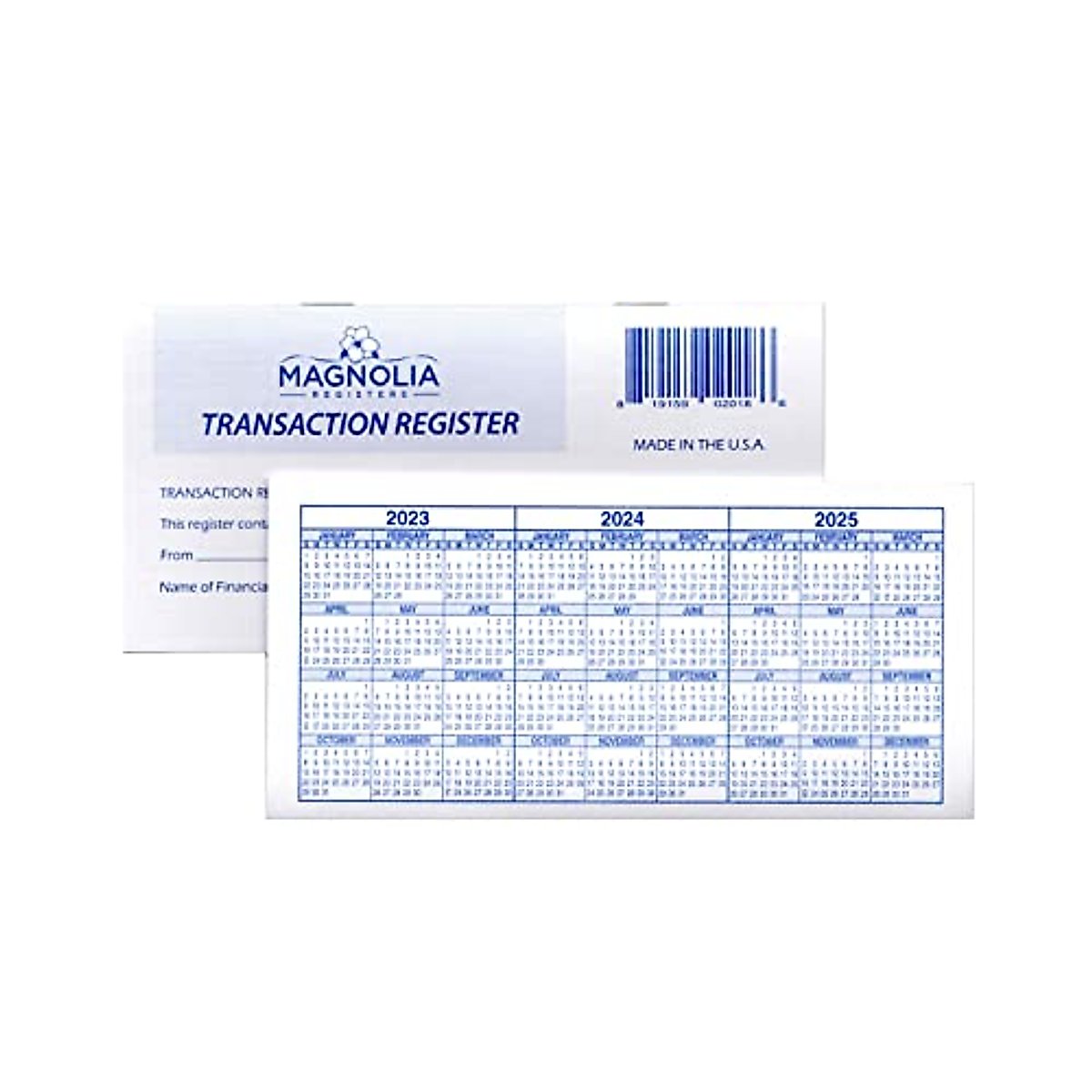18 Pack Check Registers for Personal Checkbook, 23-24-25 Calendars, Transaction Register and Ledgers