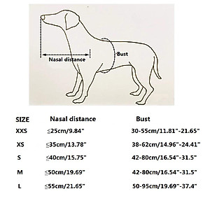 Tutuba Harness for Blind Dog, Safe Blind Dog Harness Guide Device,Protective Vest Ring for Dogs-Prevent Accidents & Build Confidence