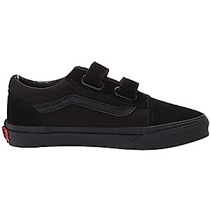 Vans Old Skool V Junior/Big Kids Shoes Sneakers Boys/Girls (Black/Black, 6, Numeric_6)