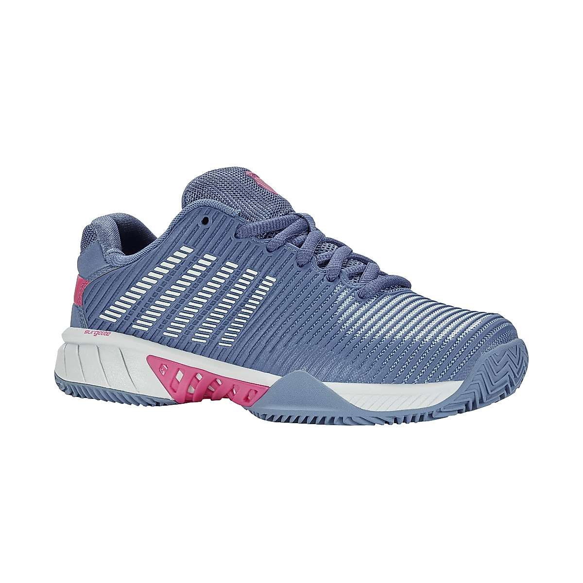K-Swiss Women's Hypercourt Express 2 HB Tennis Shoe, Infinity/Blue Blush/Carmine Rose, 10 M
