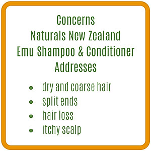 Emu Oil Shampoo and Leave-in Conditioner Set Sulfate Free with Special Keratin