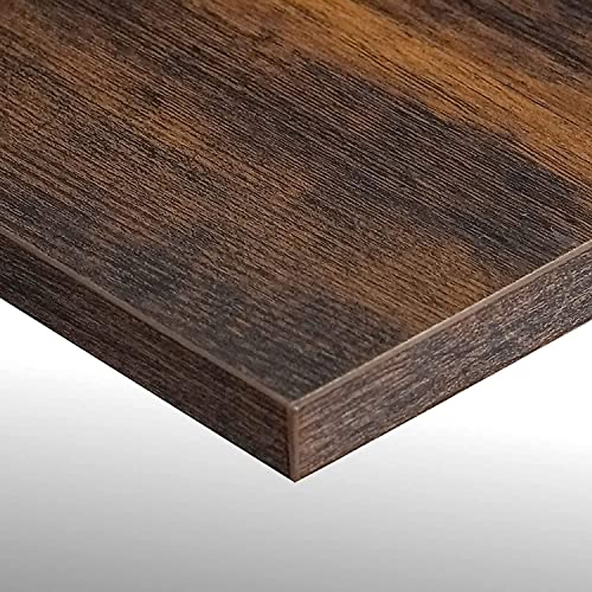 Bestier Small Rectangular Office Writing Computer Workstation Vanity Makeup Desk Minimal Elegant Simple Style with 2 Large Drawers, Rustic Brown