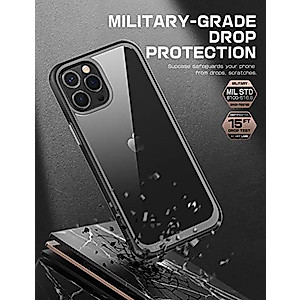 SupCase Unicorn Beetle Style Series Case Designed for iPhone 12 Pro Max (2020 Release) 6.7 Inch, Premium Hybrid Protective Clear Case (Black)