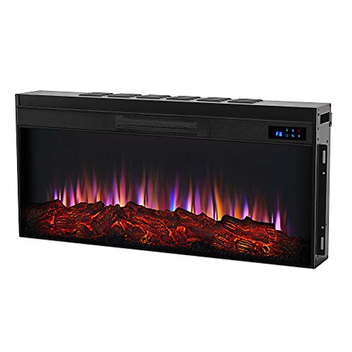 Real Flame White Alcott Landscape Electric Fireplace