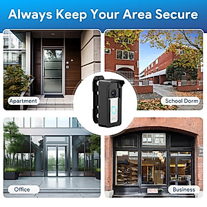 Anti-Theft Video Doorbell Angle Mount, 45 to 135 Degree Adjustable Ring Camera Holder Doorbell Door Mount for Apartment, Compatible with Ring/Blink Video Doorbell 4 3 Plus 2 1 Pro 2