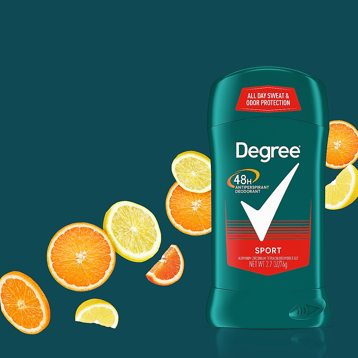 Degree Men Original Antiperspirant Deodorant for Men, Pack of 4, 48-Hour Sweat and Odor Protection, Sport 2.7 oz