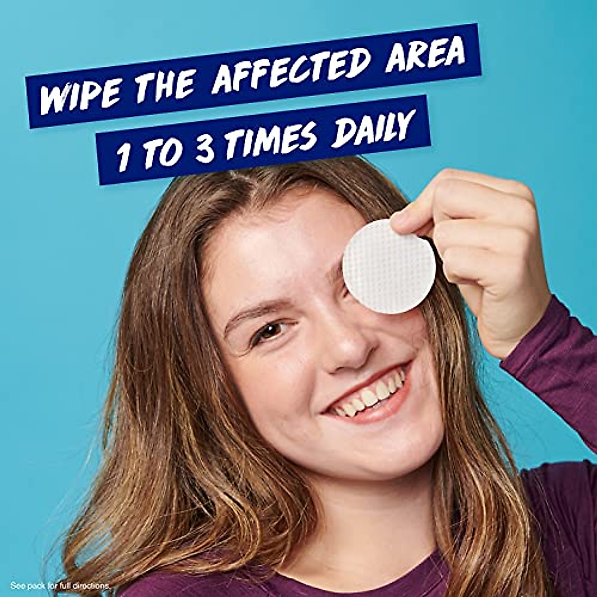 Clearasil Acne Treatment Facial Cleansing Pads, Stubborn Acne Control 5-in-1 Daily Pads, 90 Pads (Pack of 3)