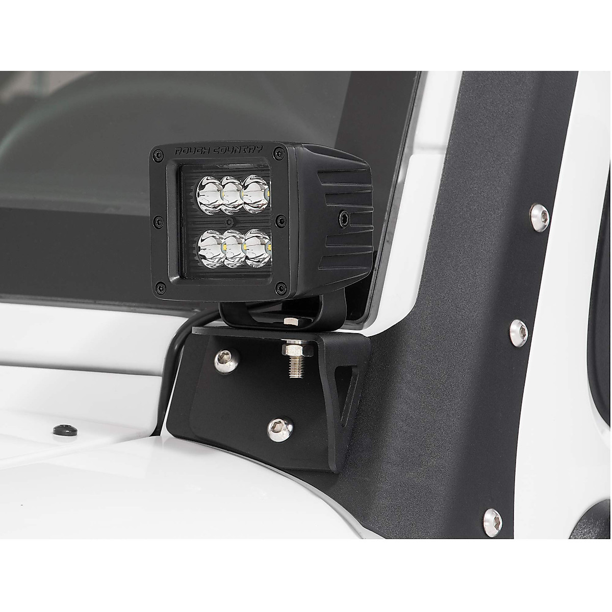 Rough Country 2" Black Series Square CREE Cube LED Lights | Spot - 70903BL