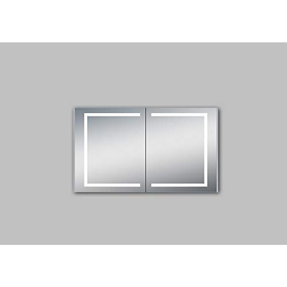 LEDMyplace 48 X 28 Inch LED Lighting Medicine Cabinet Double Sided Mirror On/Off Switch ETL RoHS Listed 90+ CRI Surface Mount LED Mirror Medicine Cabinet with Lights Benign Style