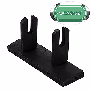 VOSAREA Bamboo Japanese Folding Fan Stand holder