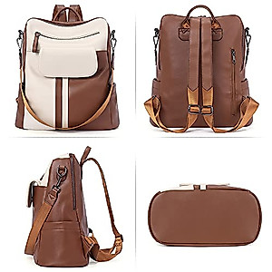 CLUCI Backpack Purse for Women Large Leather Travel Convertible Fashion Designer Ladies Purse