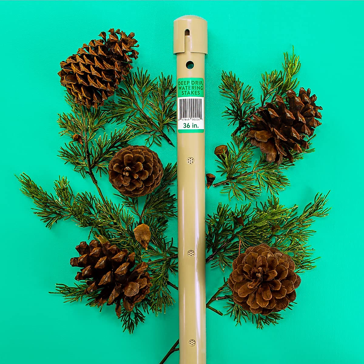 36 in. DEEP DRIP Large Tree Watering Stake (3 Pack) | UV-Protected ABS Plastic Tree Irrigation Spike for Extra-Large Sized Trees, Established Trees, and Palms