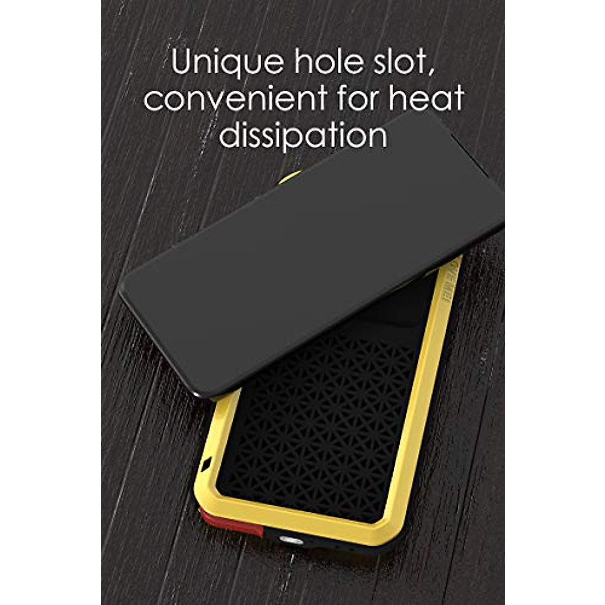 LOVE MEI Metal Case for LG V60/LG V60 ThinQ, Heavy Duty Robust Military Bumper Aluminum Metal Case Dustproof Shockproof Splashproof Full Body Protection Case Cover with Tempered Glass (Black)