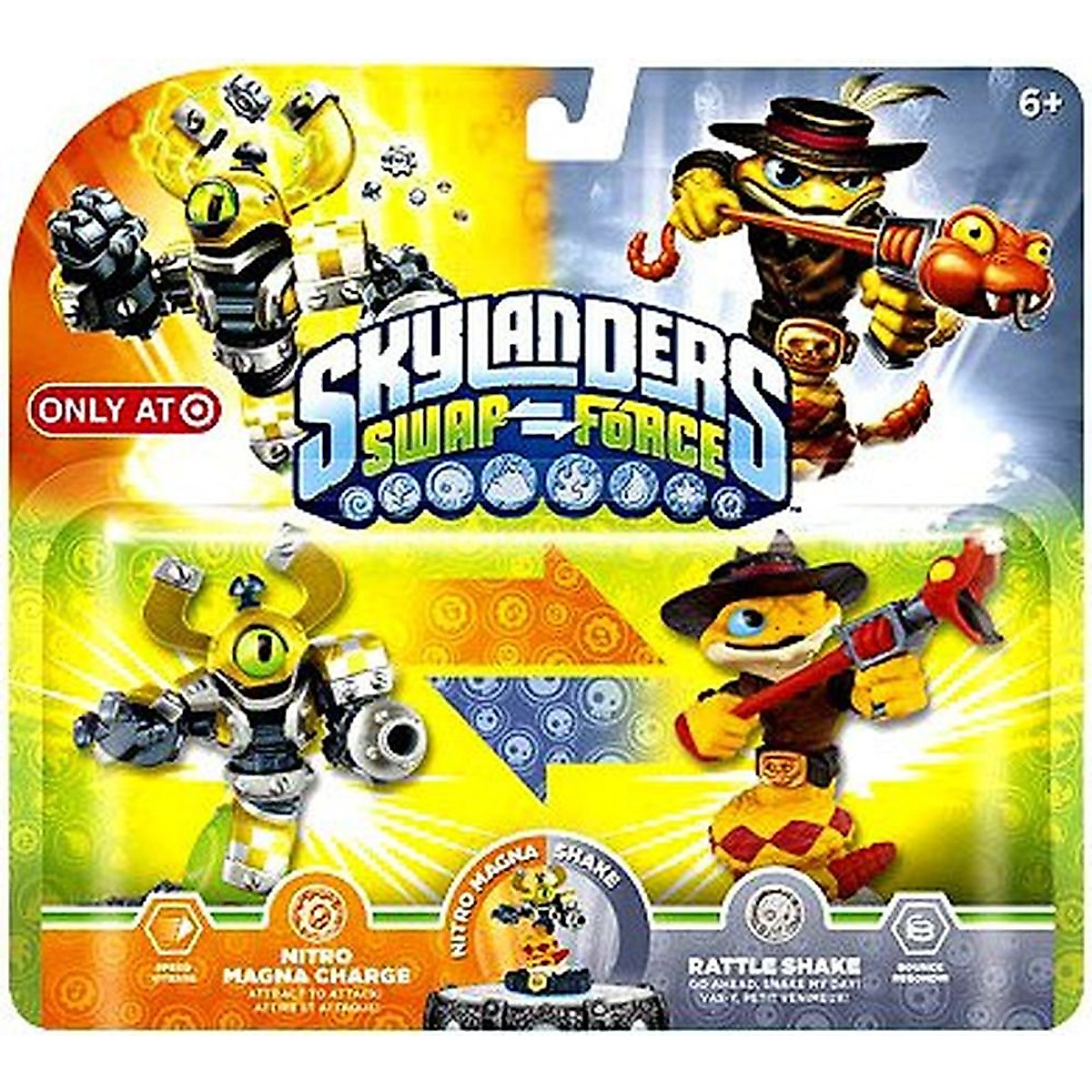 Nitro Magna Charge & Rattle Shake Double Pack Swap Force Characters Exclusive