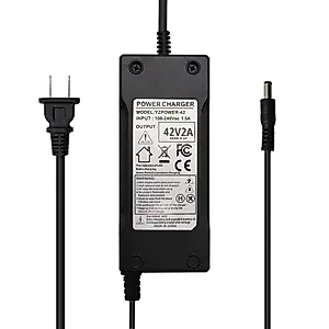 29.4V 4A Power Supply AC Adapter Charger for 24V 7S Lithium Li-ion Battery Pack 5.5x2.1mm DC Plug with a 5.5 * 2.5mm tip