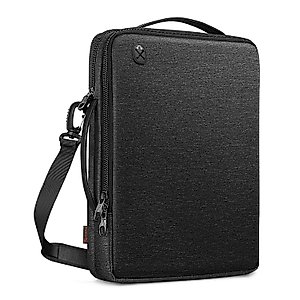 FINPAC Laptop Shoulder Bag for 14-inch MacBook Pro M3/M2/M1 Pro/Max A2779 A2442 2023-2021, 13’’ MacBook Air/Pro, Carrying Case for MacBook Air 15, Surface Laptop, HP, Dell, Acer Chromebook, Purple