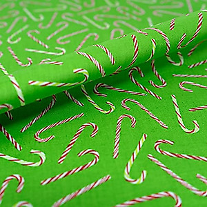 SINGER® Fabrics - 100% Cotton, Christmas Collection, Santas Candycane, Cut by The Yard