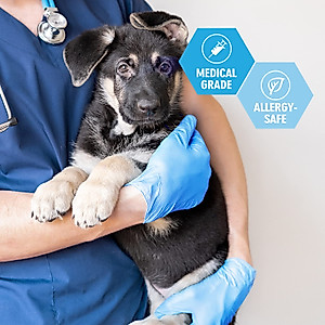 JOSEN Disposable Nitrile-Vinyl Blend Exam Blue Gloves, 1000 PCs, Medical Grade,Latex-Free, Powder-Free, Non-Sterile (1 case (1000 pcs), XL)