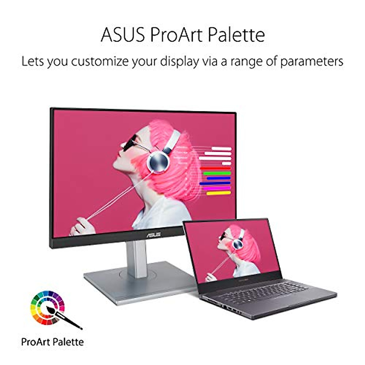 ASUS ProArt Display PA247CV 23.8 inch Monitor – IPS, Full HD (1920 x 1080), 100% sRGB, 100% Rec. 709, Color Accuracy ΔE < 2, Calman Verified, USB-C, Compatible With Laptop & Mac Monitor,BLACK