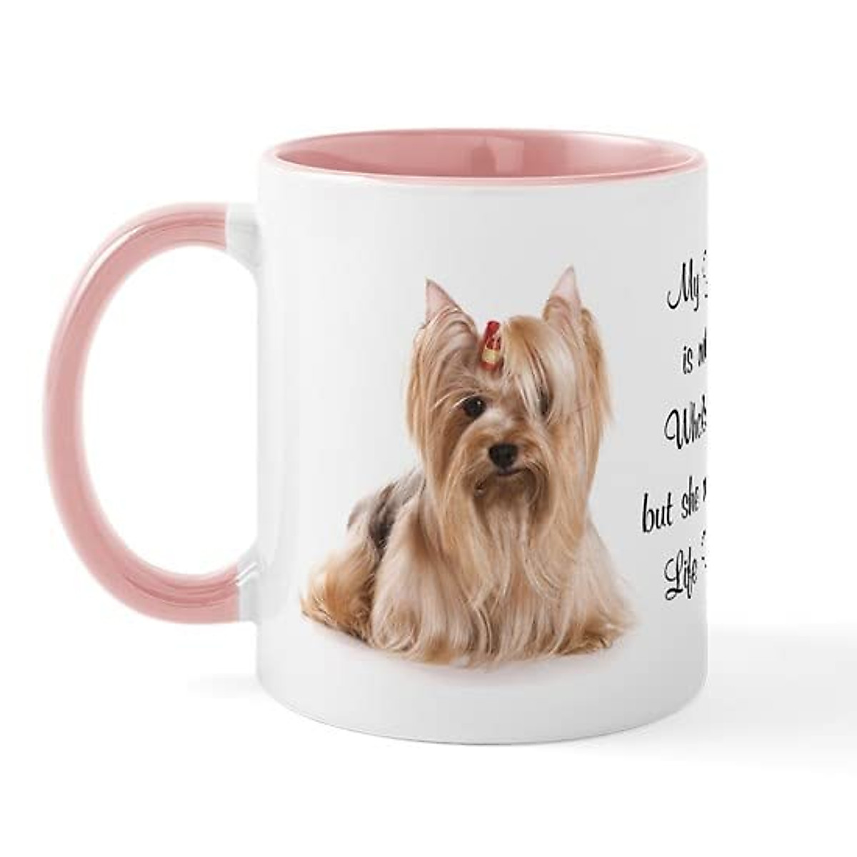 CafePress She's My Yorkie Mug Ceramic Coffee Mug, Tea Cup 11 oz
