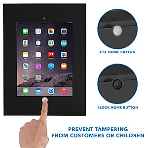 Mount-It! Anti-Theft iPad 8 Wall Mount | Locking iPad 10.2 Wall Kiosk | Security iPad 10.2 Enclosure for 8th Generation iPad 10.2 inch or 10.5 iPad Pro (MI-3772B_G8)