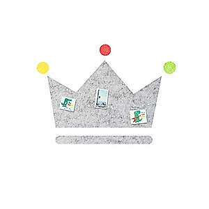 Wall decoration Kindergarten Felt Display Board, Creative Crown Cork Board Photo Wall, DIY Children's Room Message Board