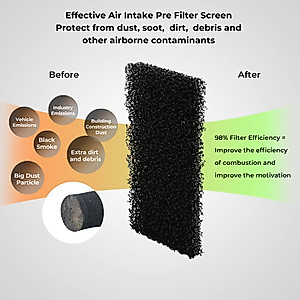 AUTOVIC Air Intake Pre Filter Screen For Polaris Ranger 400 500 700 800 900 2x4 4x4 6x6 XP EFI CREW Replace 5812253(2pcs)