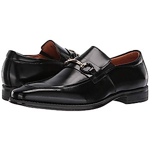 Stacy Adams Men's Pierce Moe-Toe Slip-on Penny Loafer, Black, 9 M US