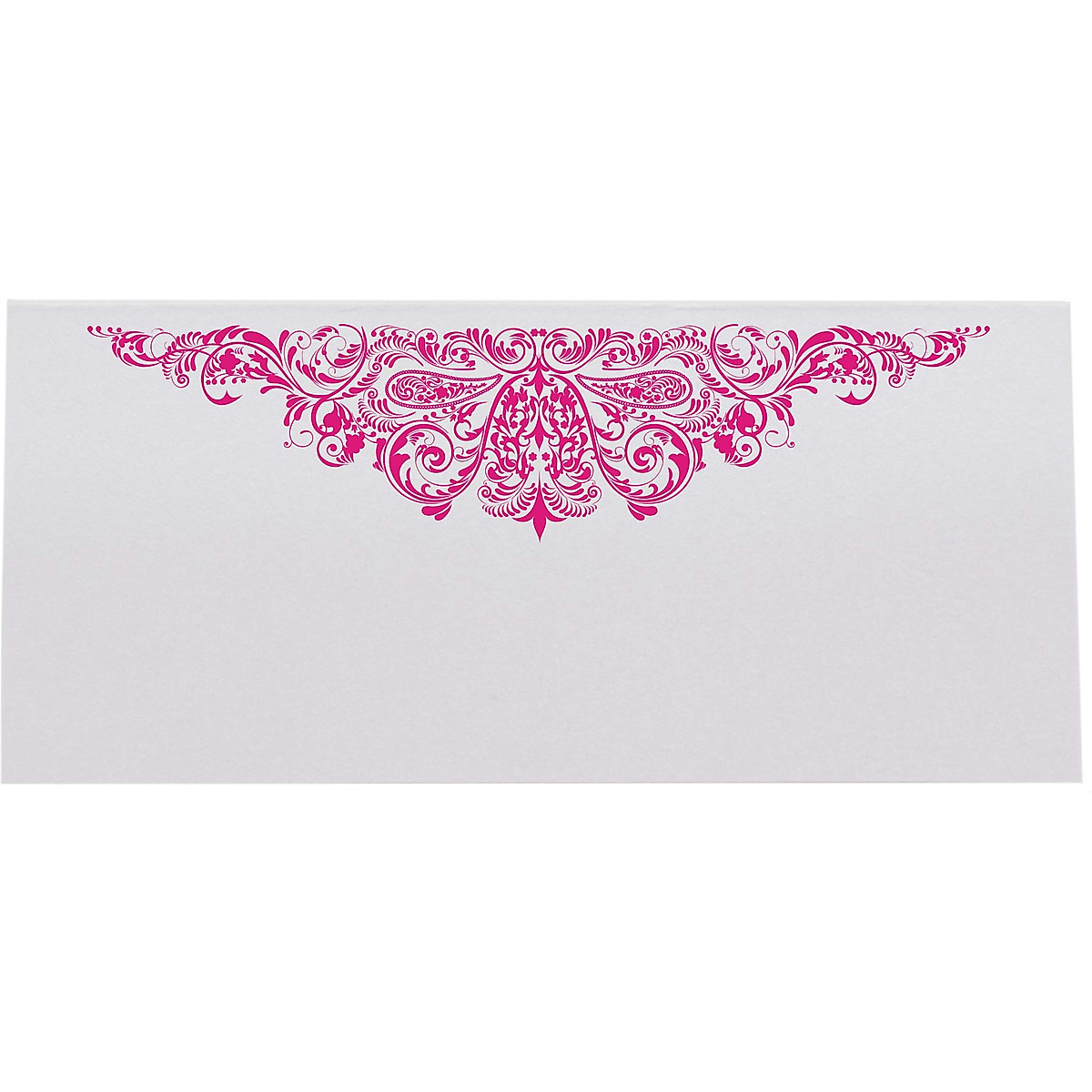 Paisley Place Cards, Fuschia (Choose Color), Set of 25, Pre-cut and Scored - Wedding, Party, Dinner, and Special Events - Made in the USA