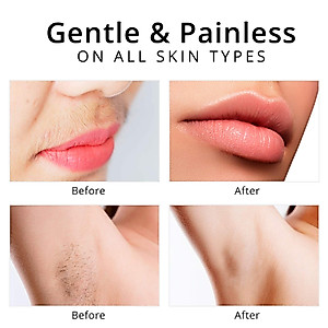 Eyebrow Trimmer & Facial Hair Removal for Women, 2 in 1 Eyebrow Razor and Painless Hair Shaver Rechargeable for Face Peach Fuzz, Eyebrow, Lips, Body, Chin, Arms with Built-in LED Light (Rose Gold)