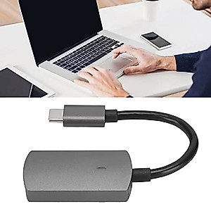 USB C to HDMI Adapter, 4K HD Multimedia Interface Adapter, Portable Aluminum Converter, Anti Interference for Cell Phones Computers