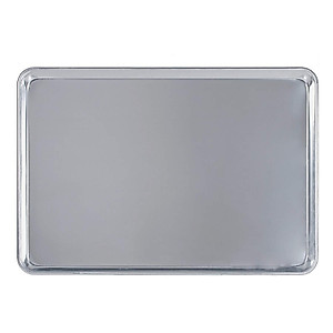 Tiger Chef 1/2 Half Size 18 x 13 inch Aluminum Sheet Pan Commercial Bakery Equipment Cake Pans NSF Approved 19 Gauge 1 Pack
