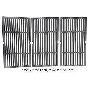 Cast Iron Cooking Grates for Charbroil 463268207, 463268806; Presidents Choice GSS3220JSN Gas Models, Set of 3
