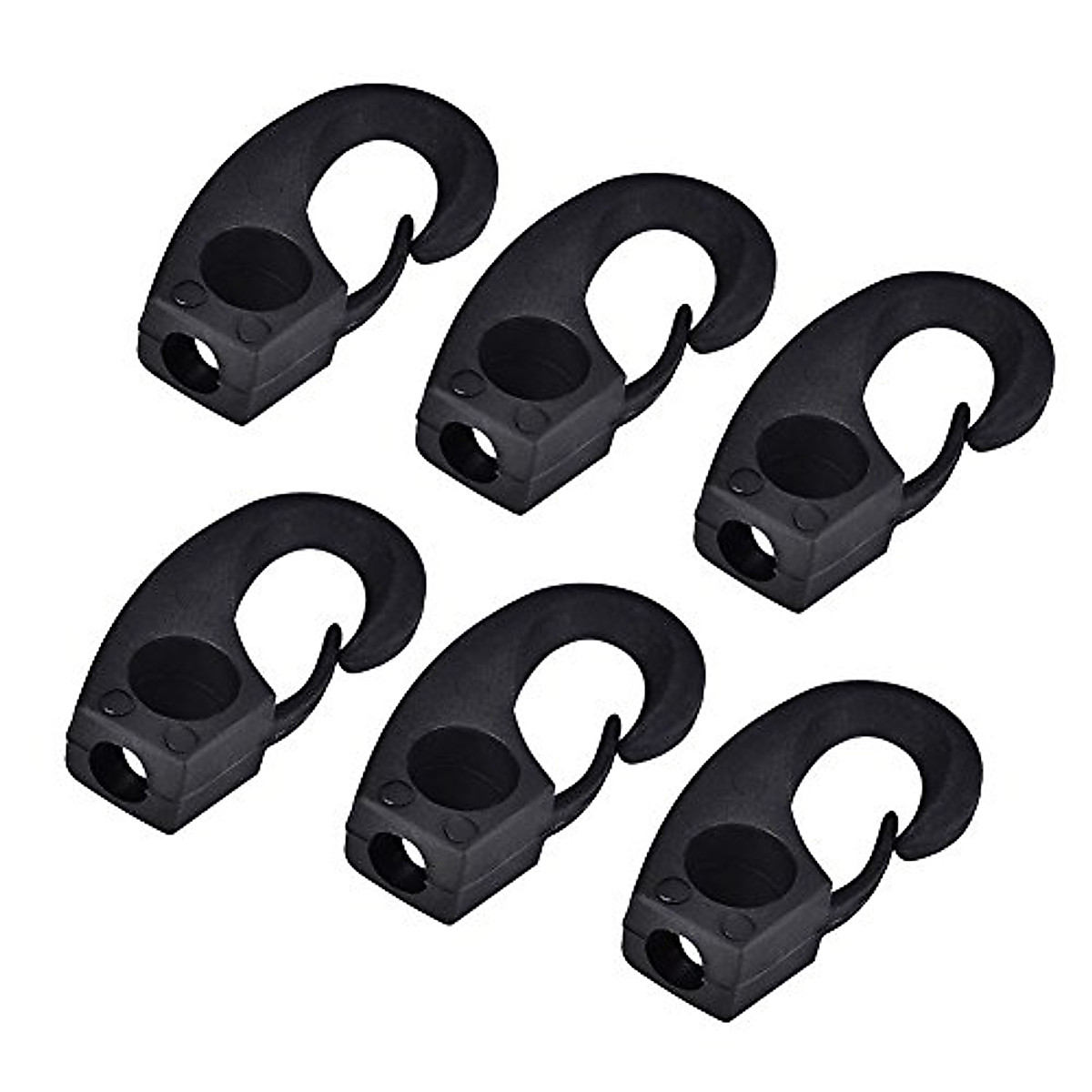 Dilwe Kayak Lashing Hook, 6 Pcs Multi Purpose High Strength Nylon Clip Lashing Hooks for Kayak Canoe Bungee