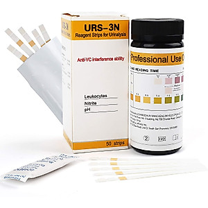 Urine Test Strips, 50ct UTI Test Strips for Women, 3-in-1 Urinary Tract Infection Test Strips for Leukocytes, Nitrite and PH Test, Accurate Results in 1 Minute