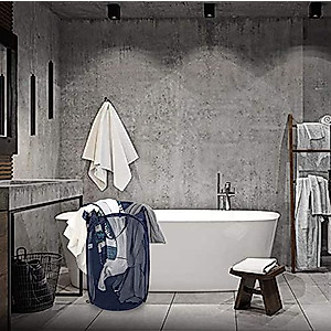 BENJUNC 2 Laundry Baskets, pop-up Laundry Baskets, Foldable mesh Laundry Baskets (Each with 2 Reinforced Handles), Blue ……