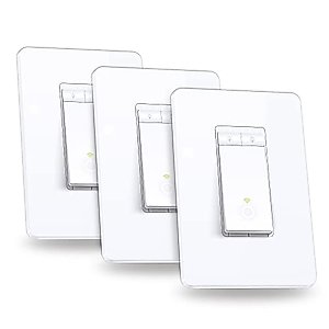 Kasa Smart Dimmer Switch HS220P3, Single Pole, Needs Neutral Wire, 2.4GHz Wi-Fi Light Switch Works with Alexa and Google Home, UL Certified,, No Hub Required, 3-Pack